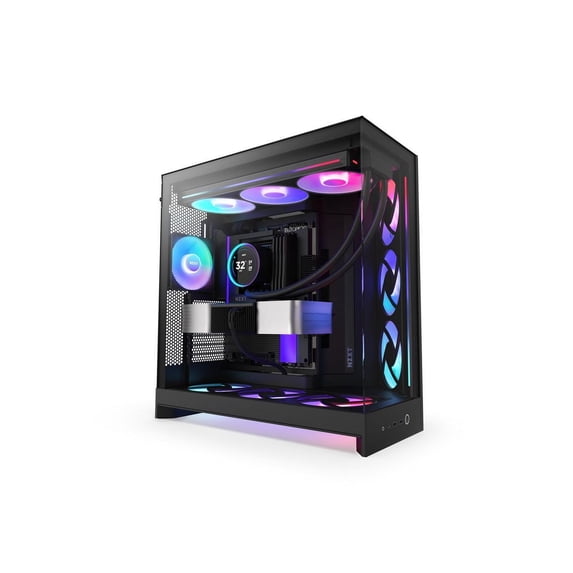 NZXT CM-H92FB-P1 Black tinted tempered glass Mid-Tower Case (Computer ...