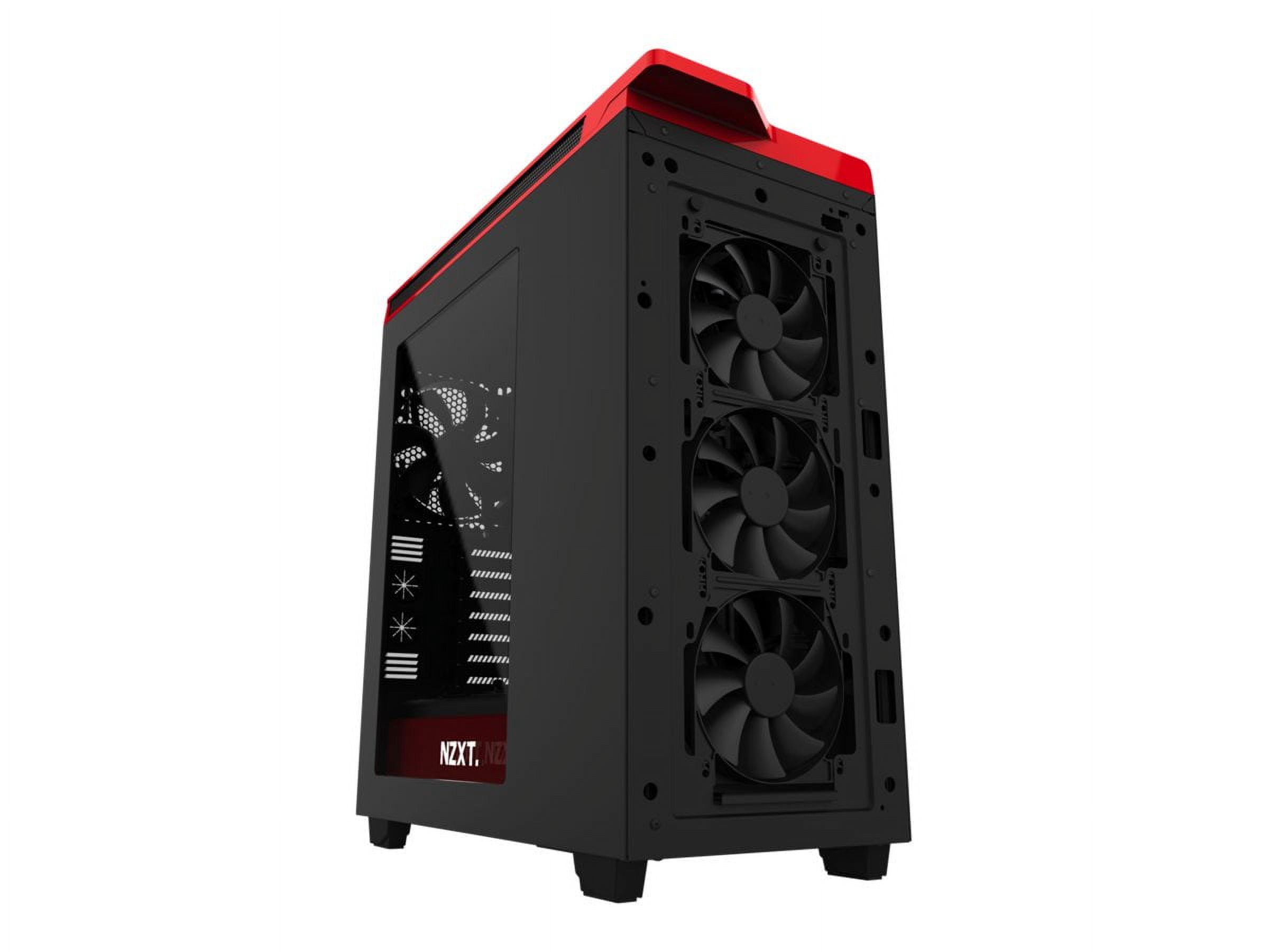 NZXT Case H440 MT NO PS BK RED - Walmart.com