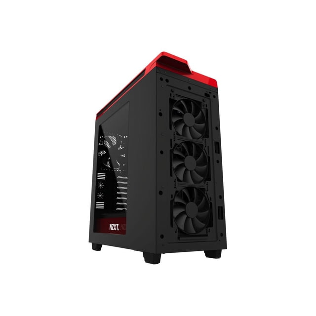 NZXT Case H440 MT NO PS BK RED - Walmart.com