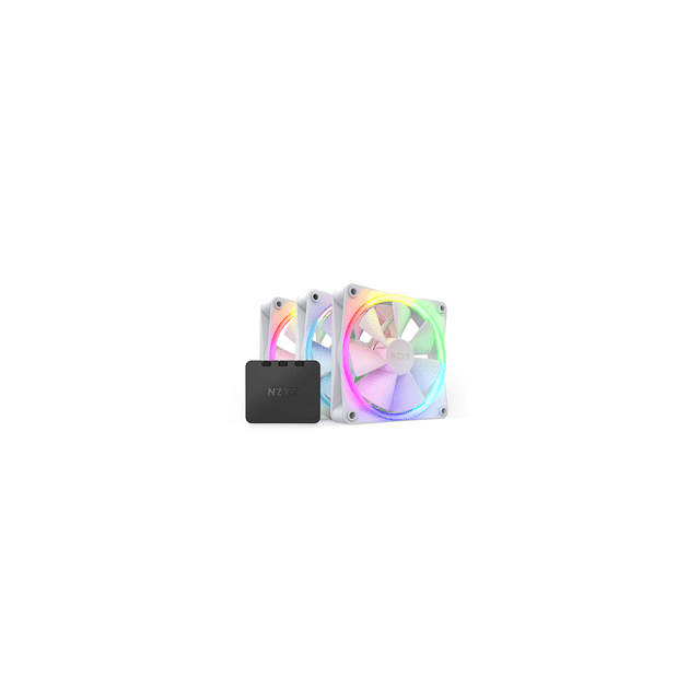 NZXT F120 RGB Fans - RF-R12TF-W1- Advanced RGB Lighting Customization ...