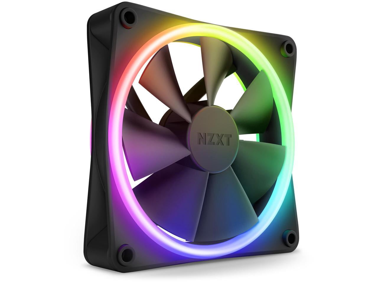 NZXT F120RGB Duo - 120mm Dual-sided RGB LED Cooling Fan for PC - Single ...