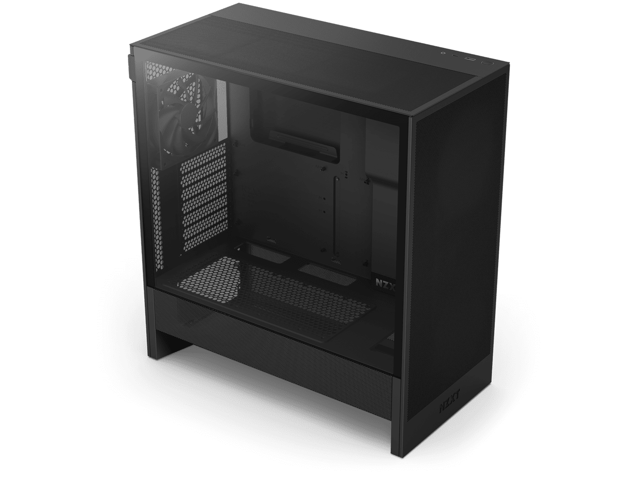 NZXT H Series H5 Flow 2024 Edition ATX Mid Tower Chassis All Black ...
