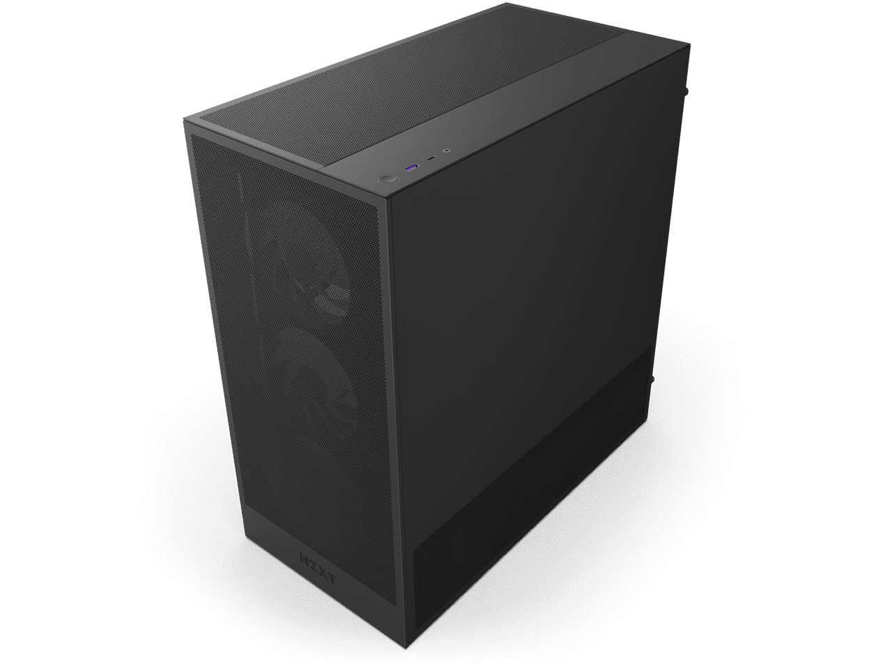 NZXT H Series H5 Flow 2024 RGB Edition ATX Mid Tower Chassis All Black ...