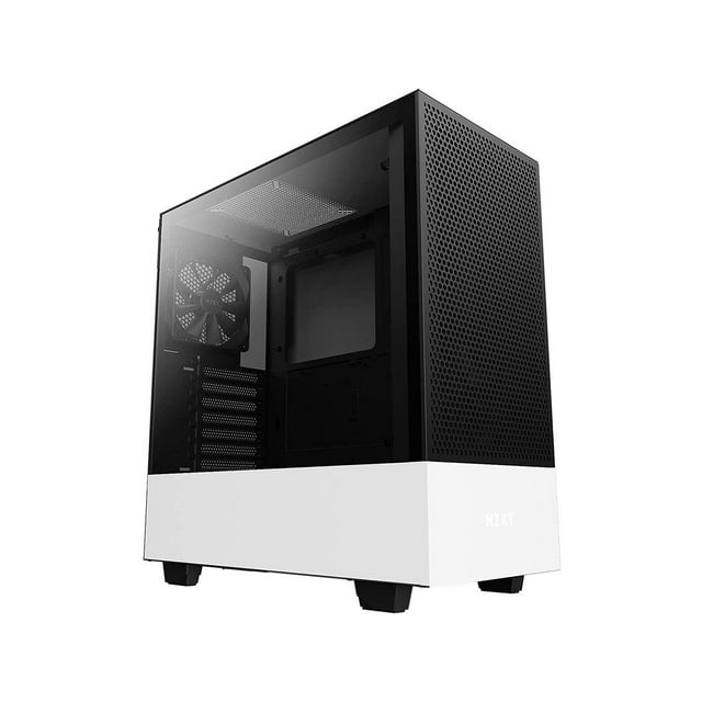 NZXT H510 Flow Matte White - Mid Tower Gaming Case - Tempered Glass ...