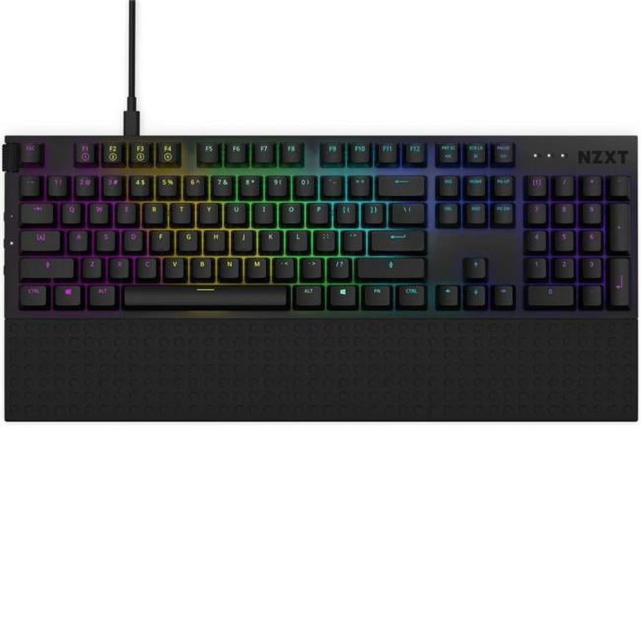NZXT Function - Keyboard - backlit - USB - QWERTY - US English - key ...