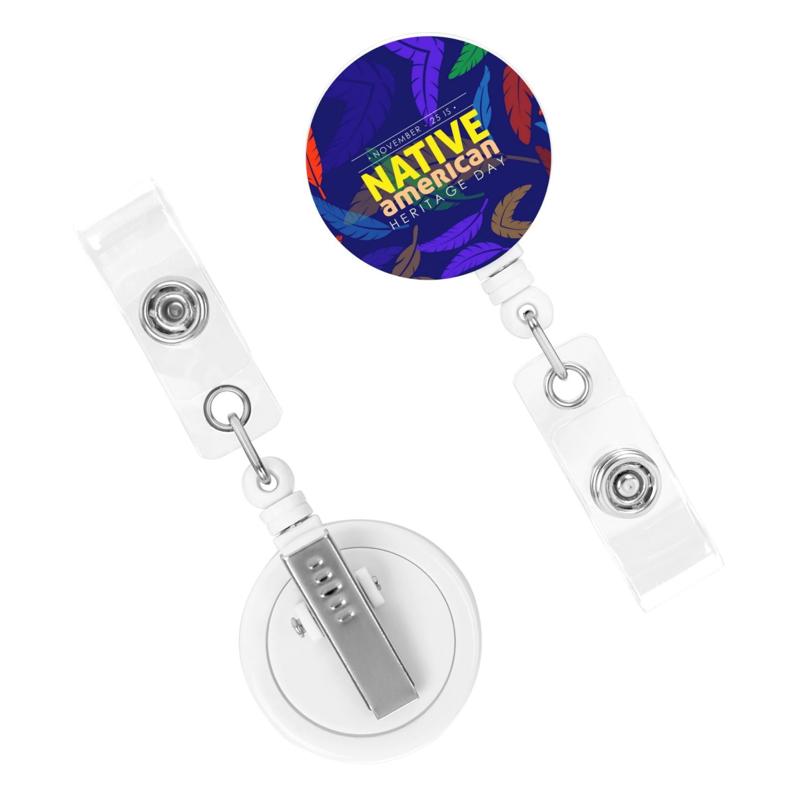 Na-tive American Heritage Month Indigenous Pride Badge Reel Retractable ...