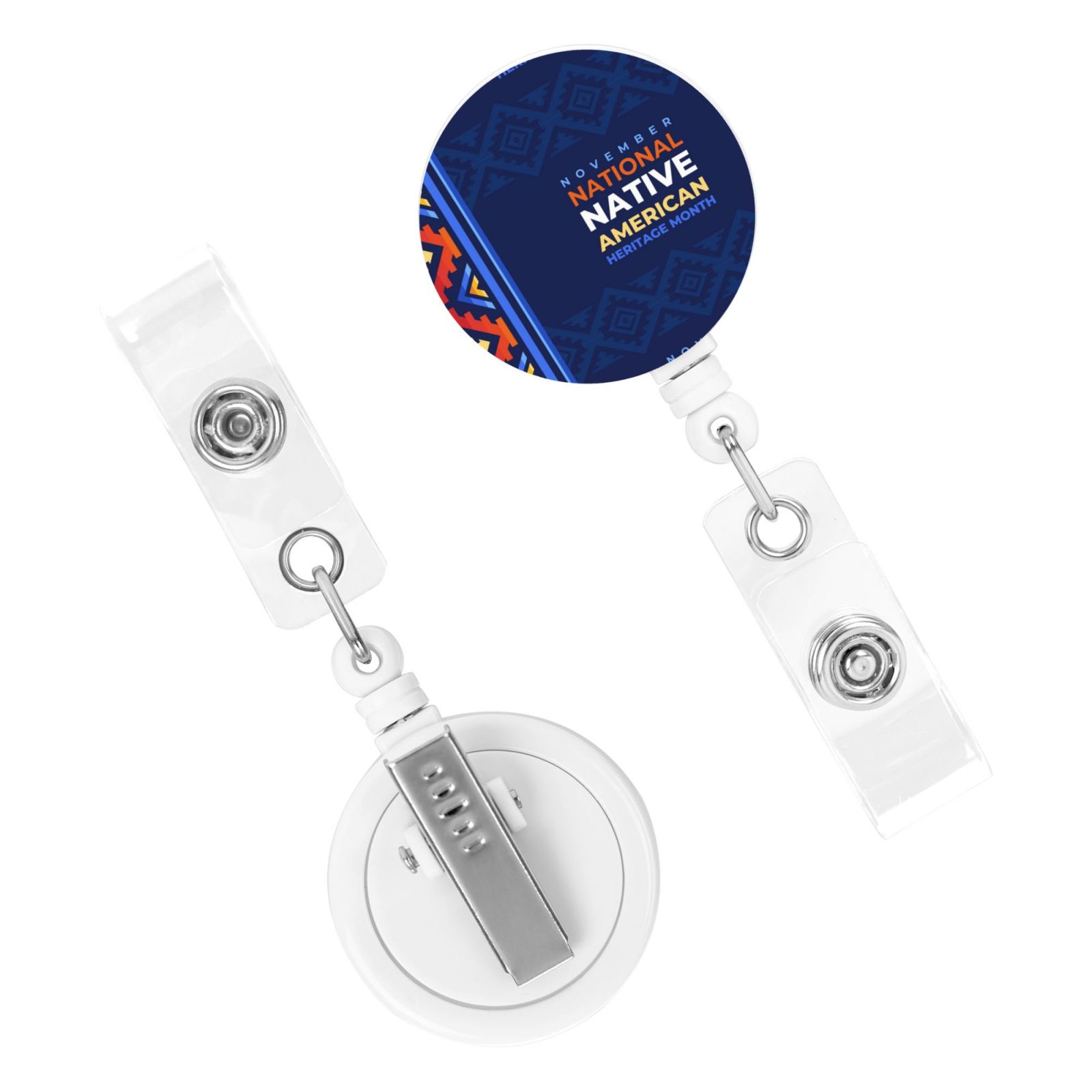 Na-tive American Heritage Month Indigenous Pride Badge Reel Retractable ...