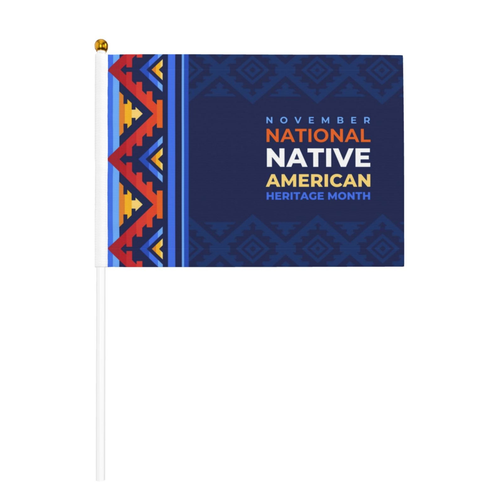 Na-tive American Heritage Month Indigenous Pride Flag Small Mini Hand ...