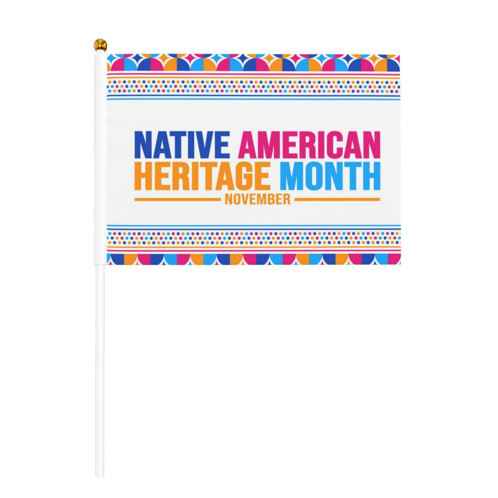 Na-tive American Heritage Month Indigenous Pride Flag Small Mini Hand ...