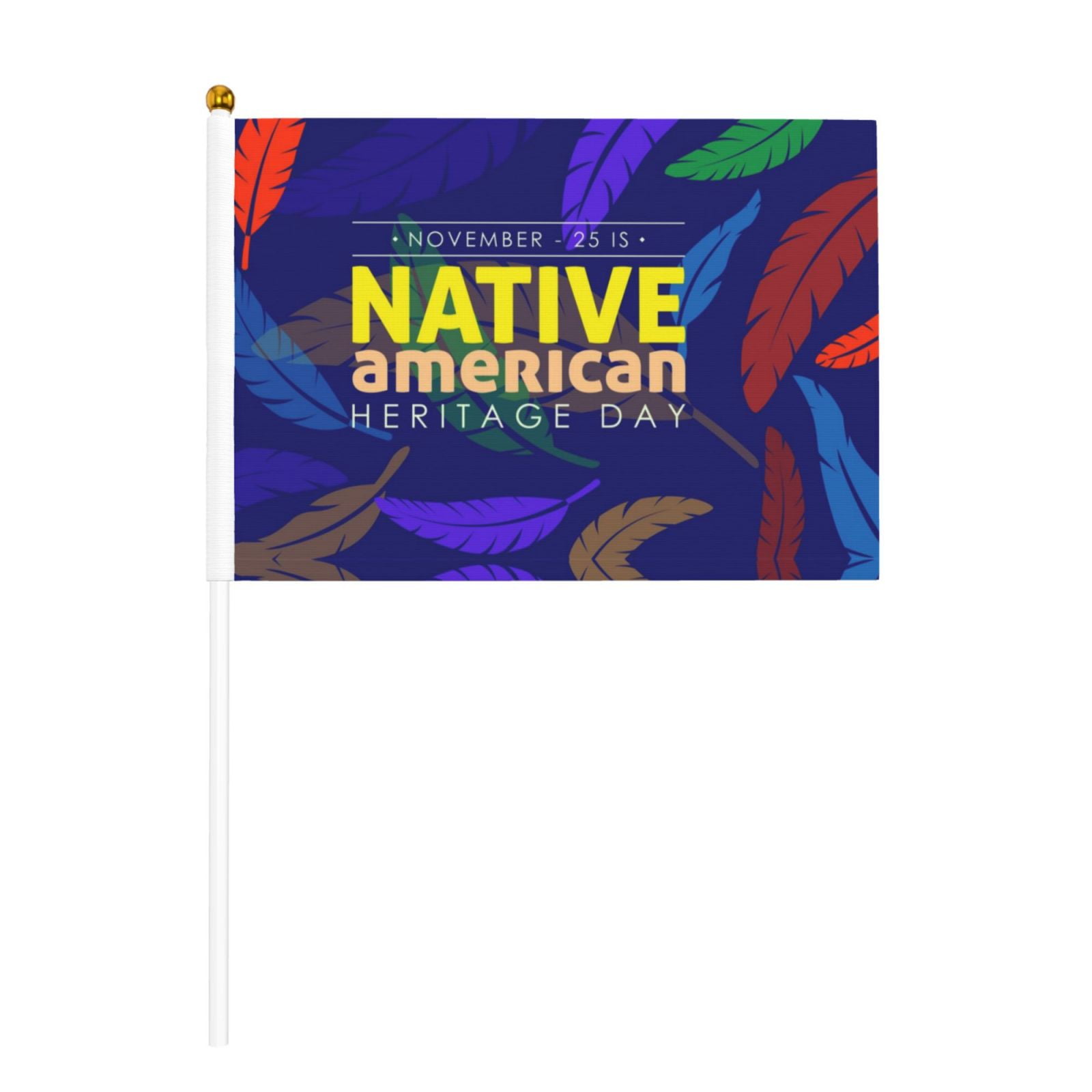 Na-tive American Heritage Month Indigenous Pride Flag Small Mini Hand ...
