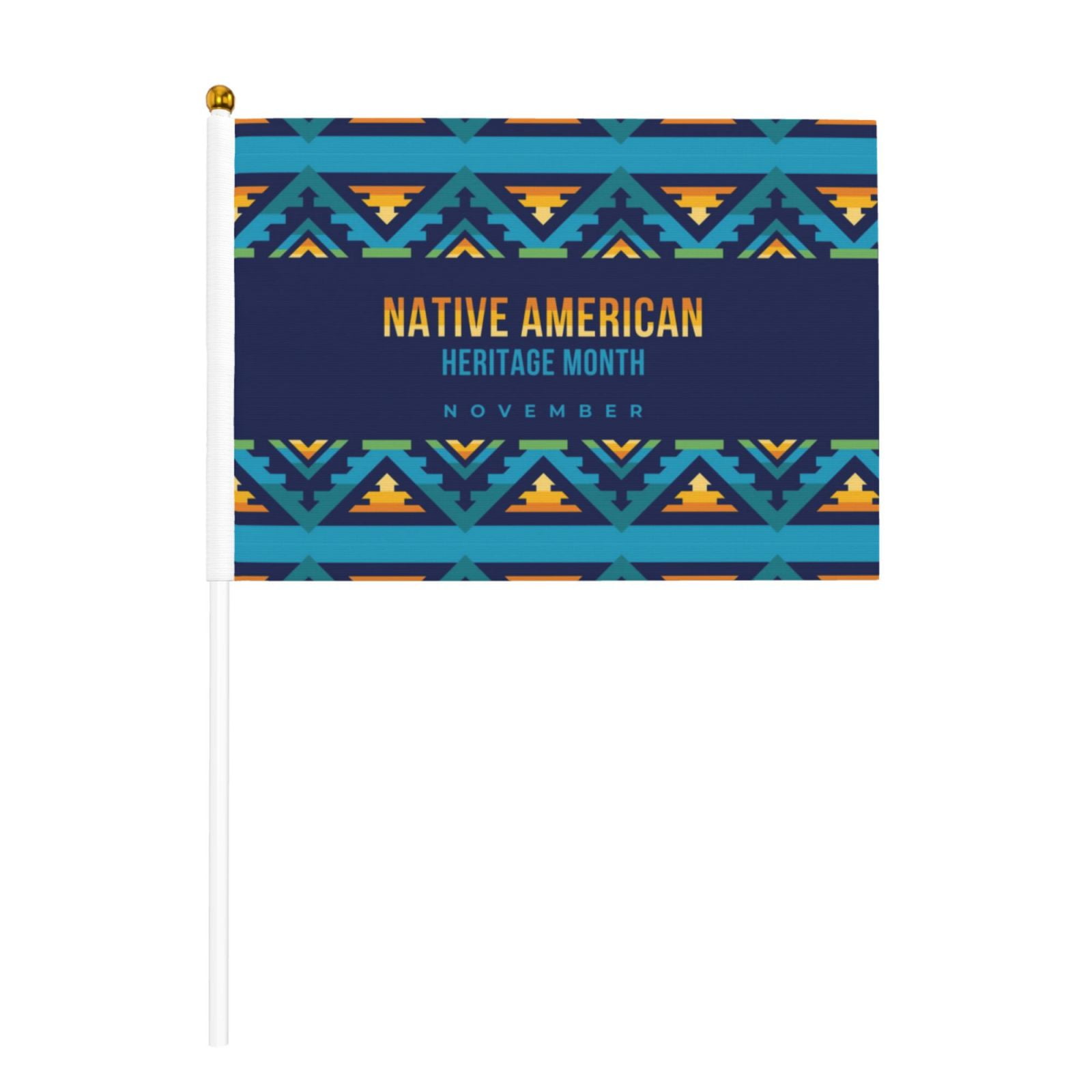 Na-tive American Heritage Month Indigenous Pride Flag Small Mini Hand ...