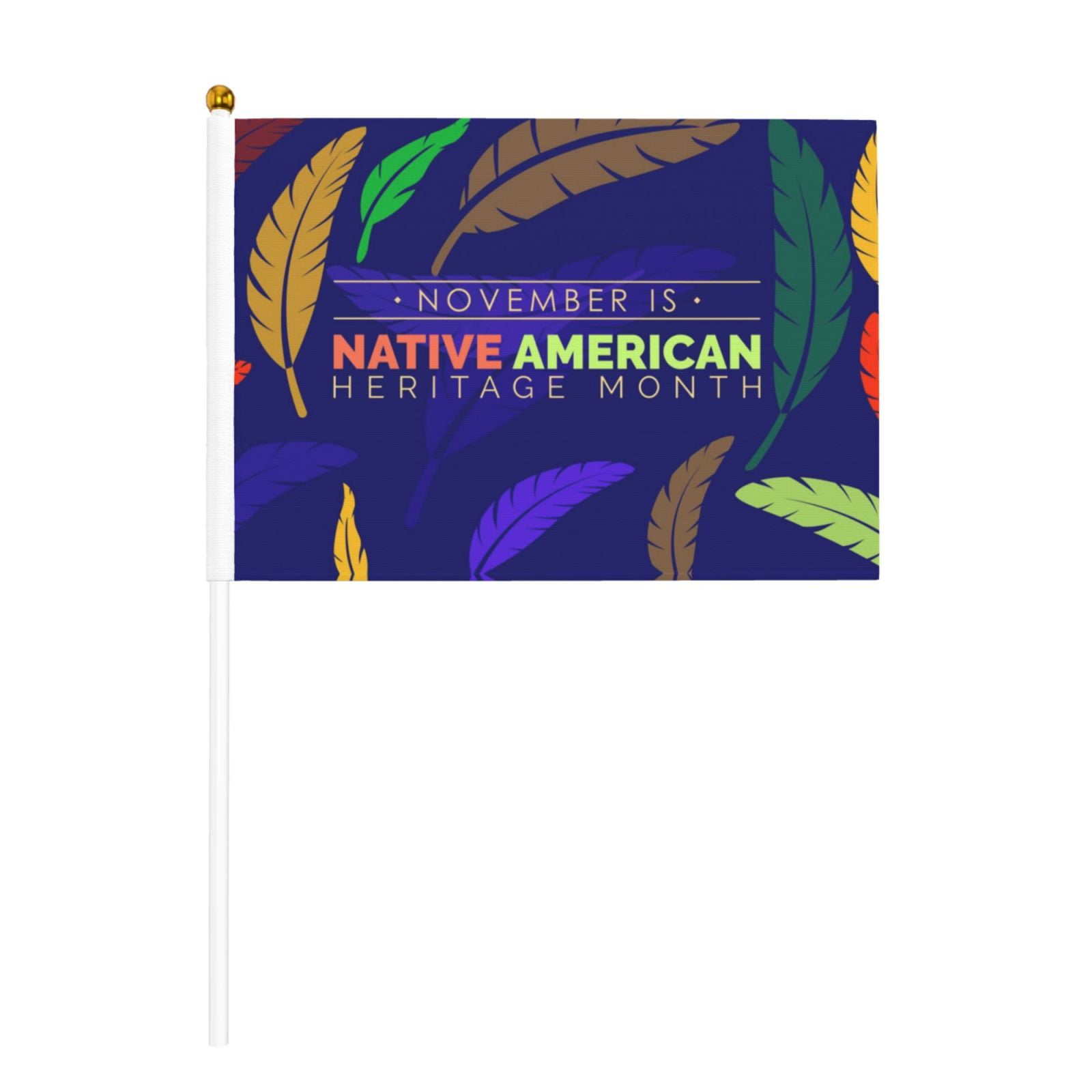 Na-tive American Heritage Month Indigenous Pride Flag Small Mini Hand ...