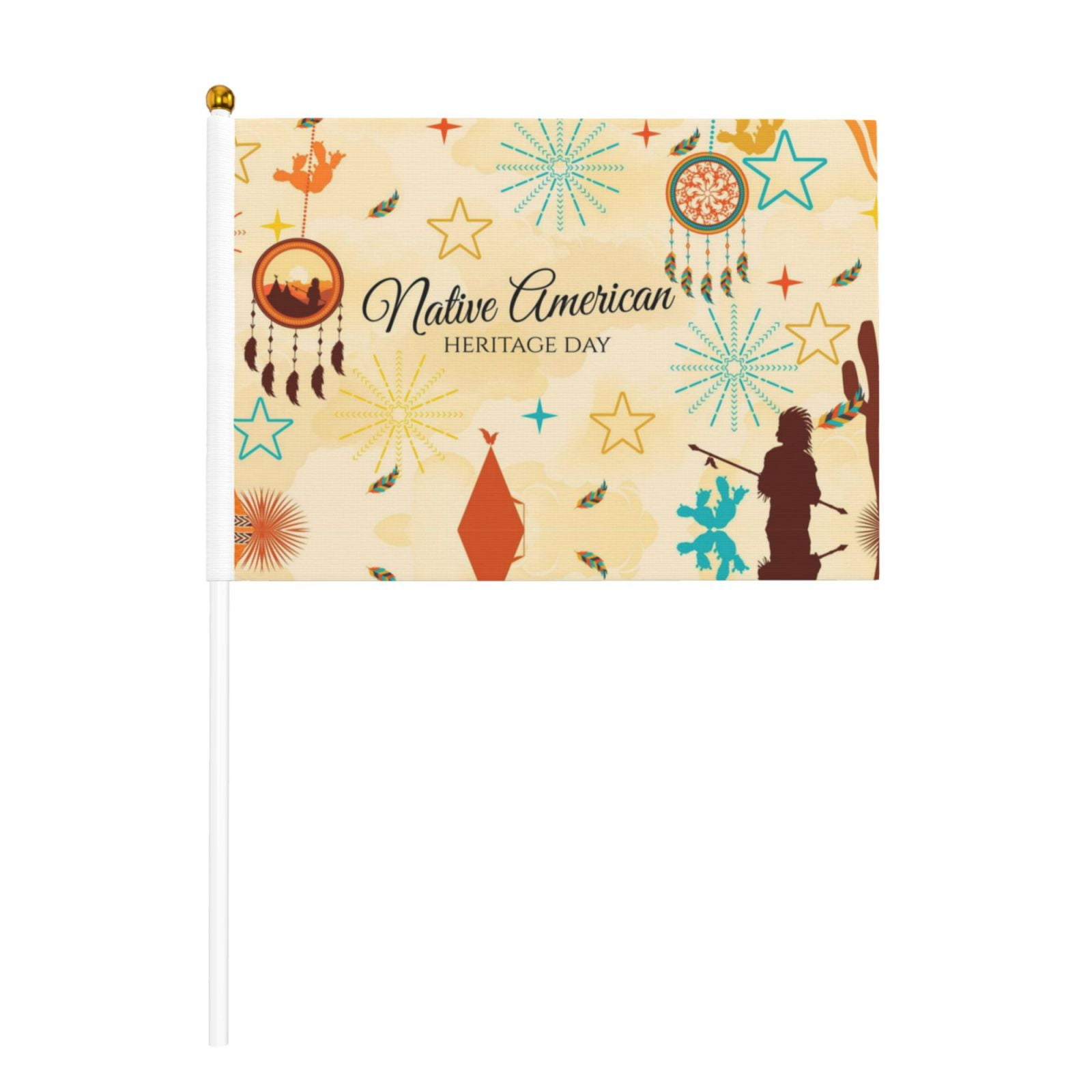 Na-tive American Heritage Month Indigenous Pride Flag Small Mini Hand ...