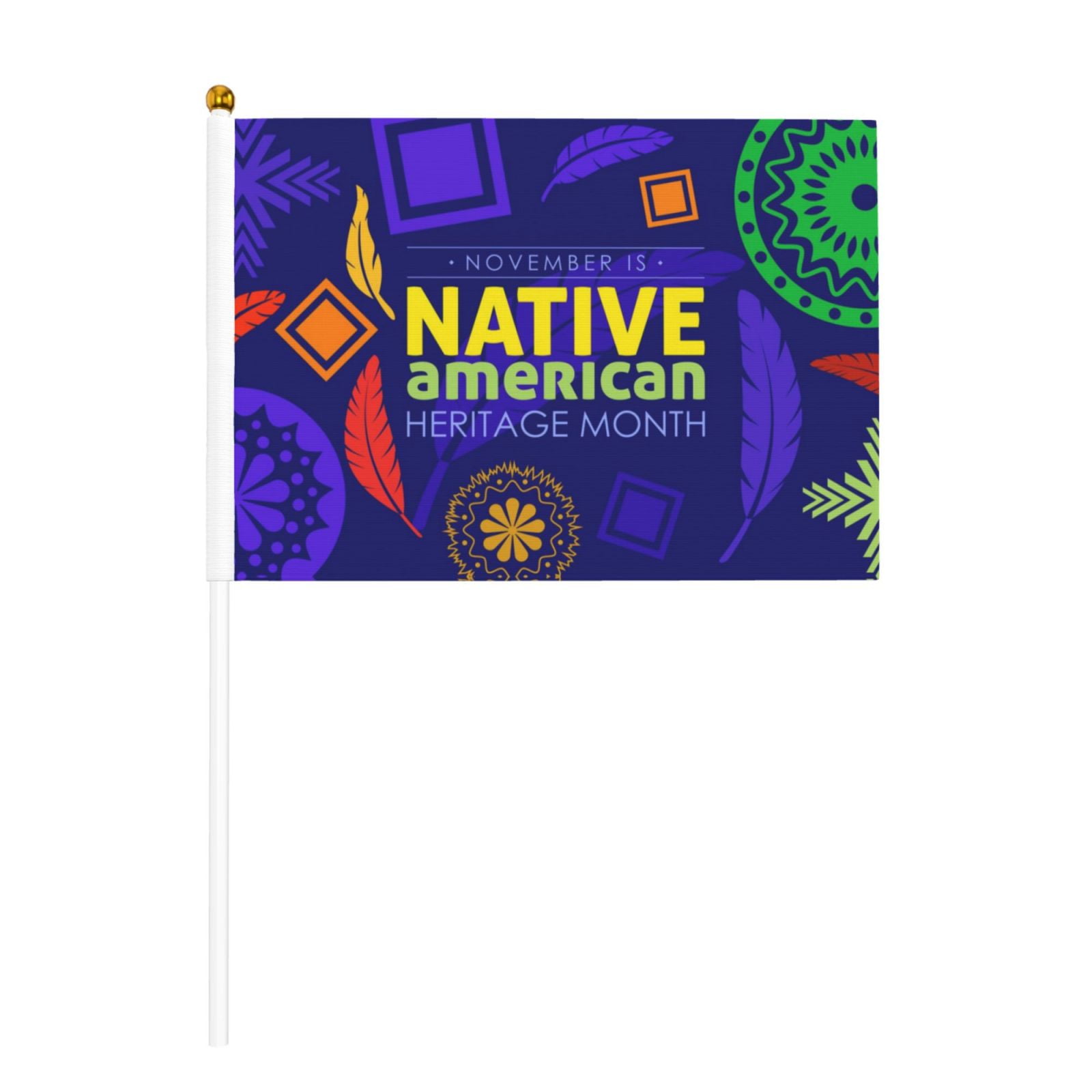 Na-tive American Heritage Month Indigenous Pride Flag Small Mini Hand ...