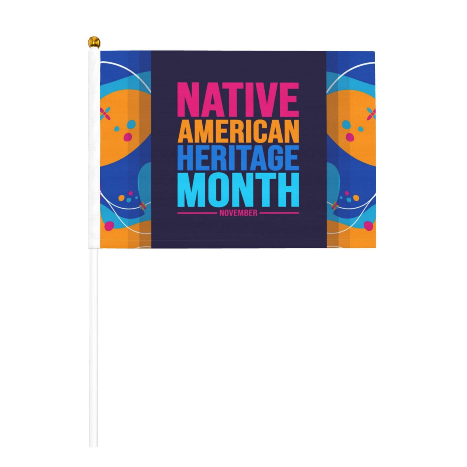 Na-tive American Heritage Month Indigenous Pride Flag Small Mini Hand ...