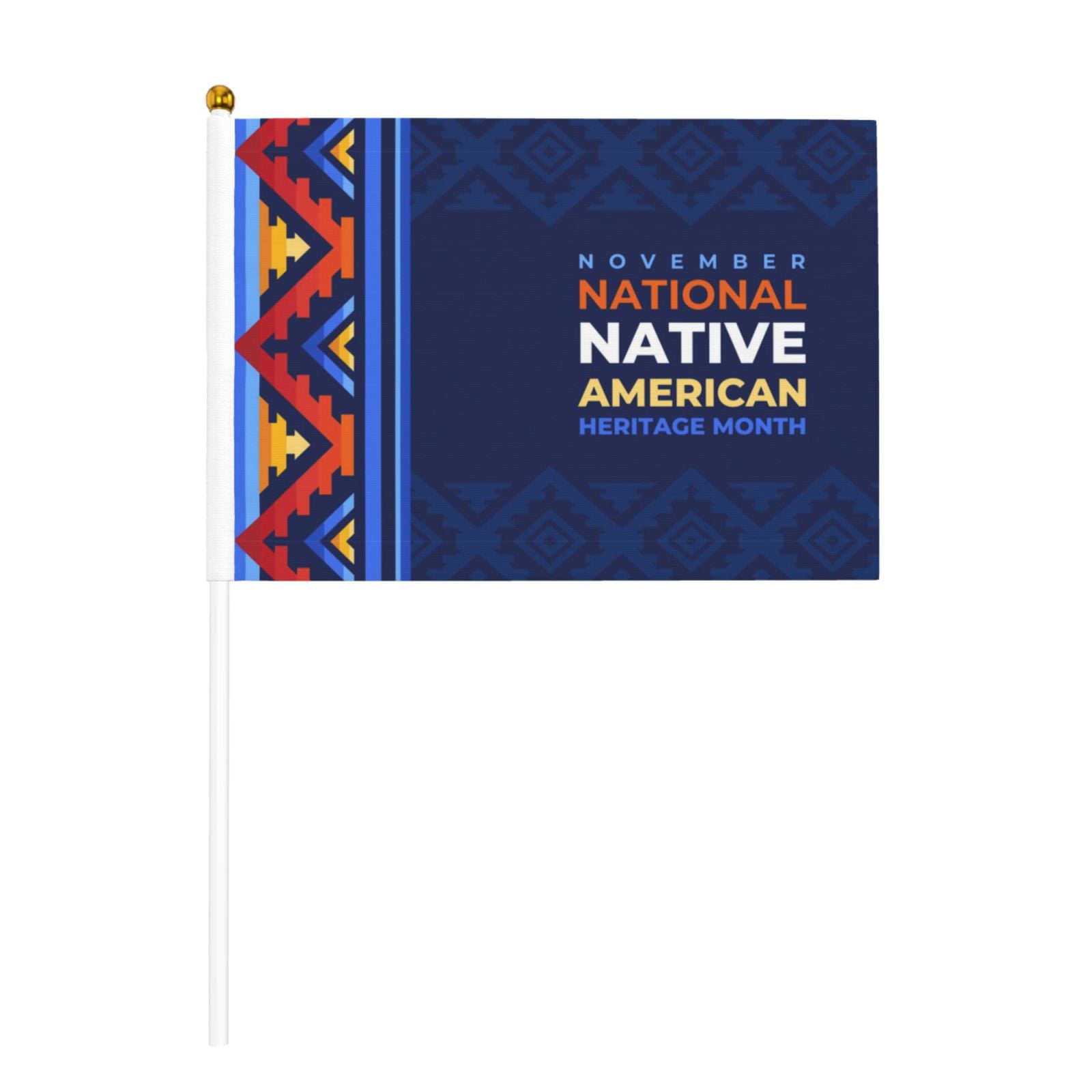 Na-tive American Heritage Month Indigenous Pride Flag Small Mini Hand ...