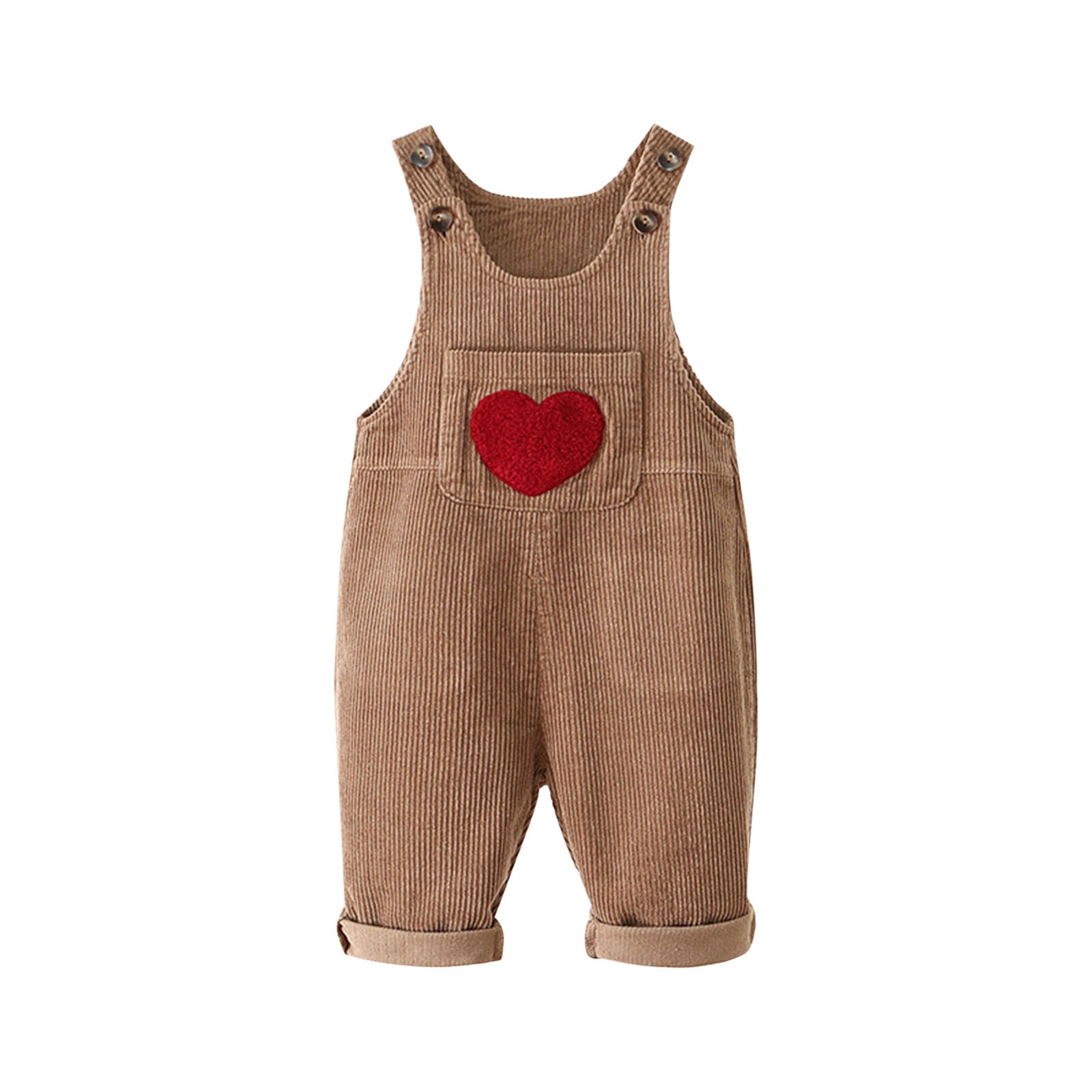 NaWent Last-chance savings Boy Girl Corduroy Bib Overalls Cotton Button ...