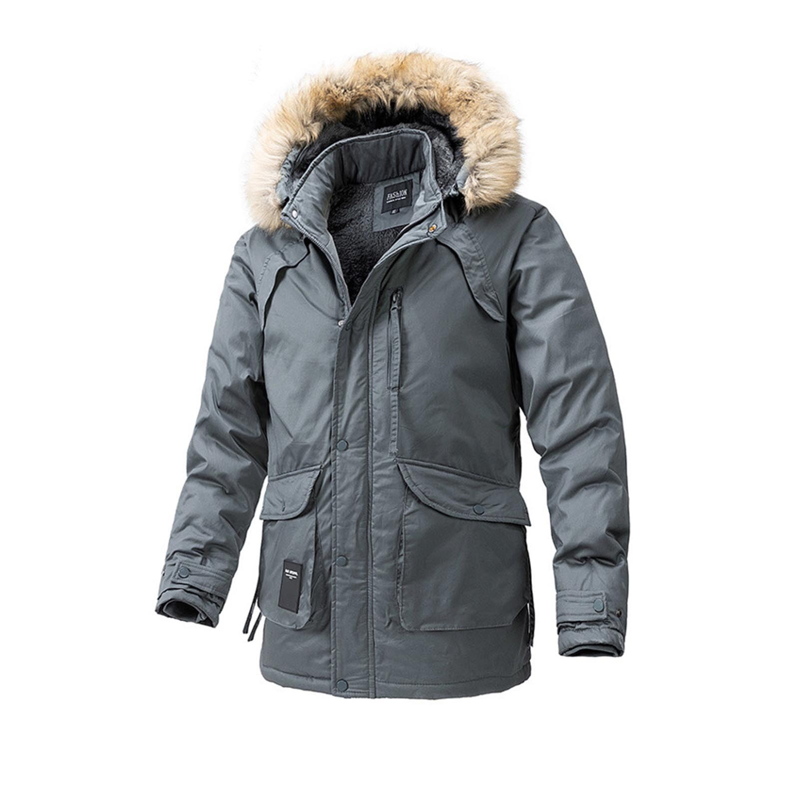 NaWent Outfits for Man Fall Winter Long Sleeve thermal Hooded Basic ...