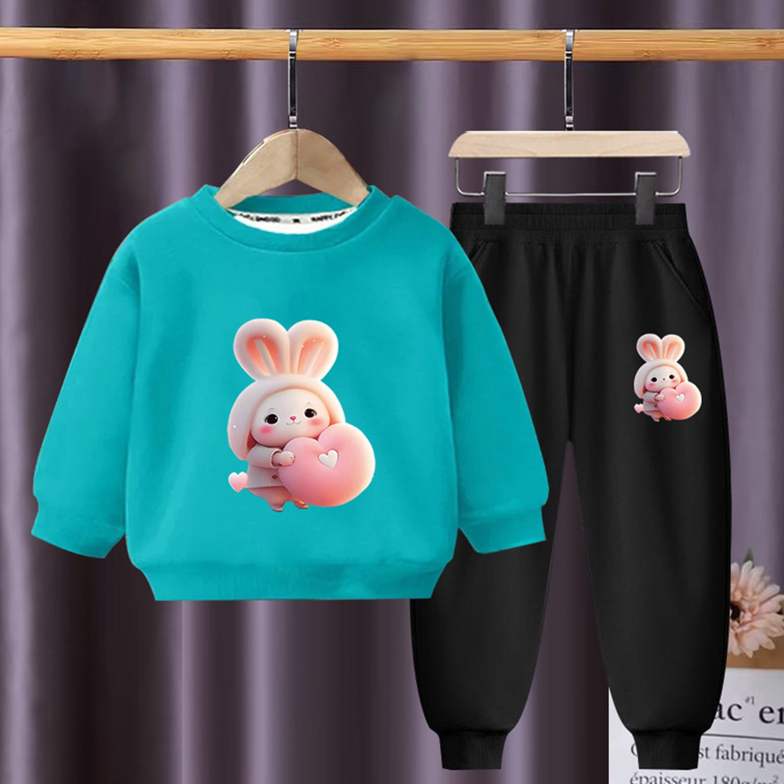 NaWent Sport Gym Matching Outfits Tracksuits for Children Boy Girl Top ...