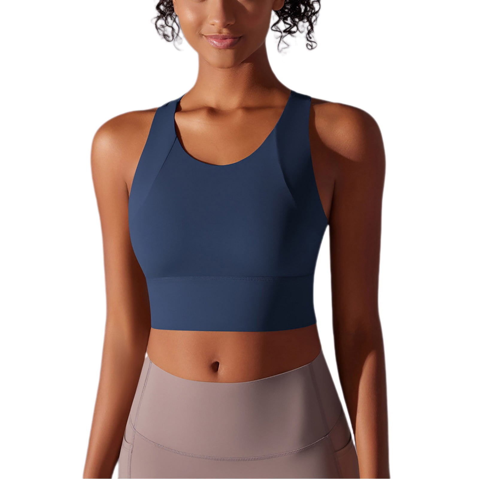 NaWent Up to 40% off Women's Sports Bra Fixed Cup Integrated Sports Top ...