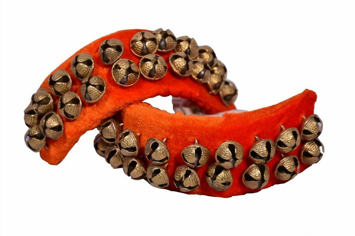 Naad 2 lines Kathak Big Bells God Quality Ghungaroo Assorted Velvet Pad ...