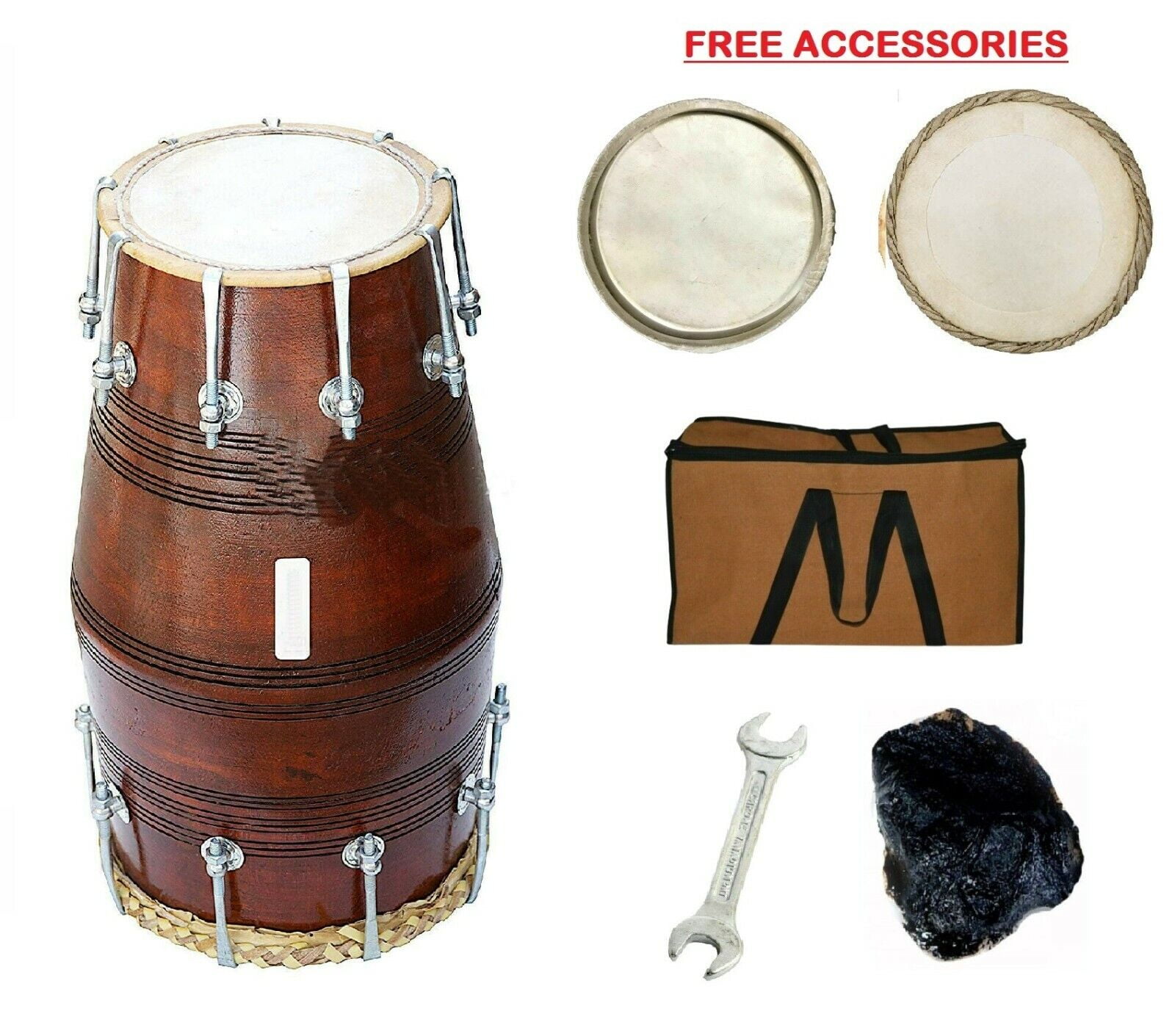 Naad Indian Traditional Musical Instrument Folk Music Dholak Nut & Bolt ...