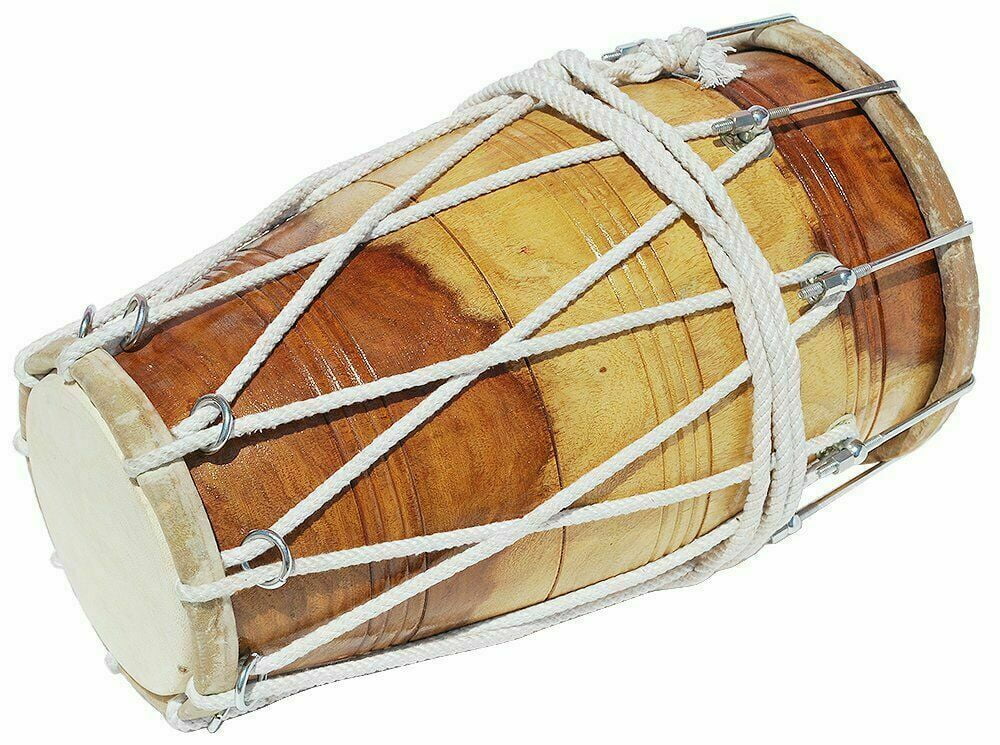 Naad Wooden Dholak Indian Folk Musical Instrument Drum Nuts N Bolt ...