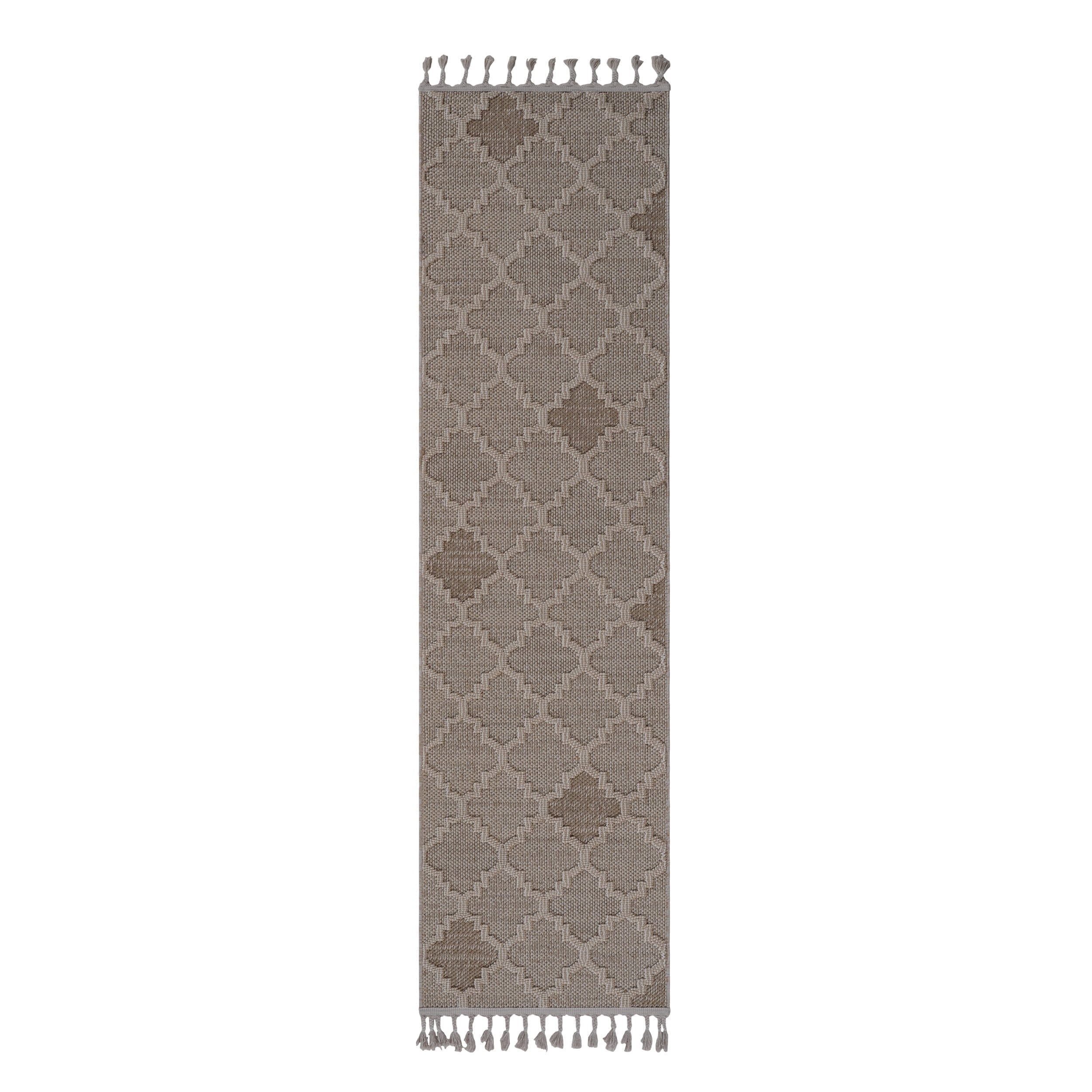 Naar Guros 2X8 Area Rug, Off-White Geometric, Non-Shedding Area Rugs ...