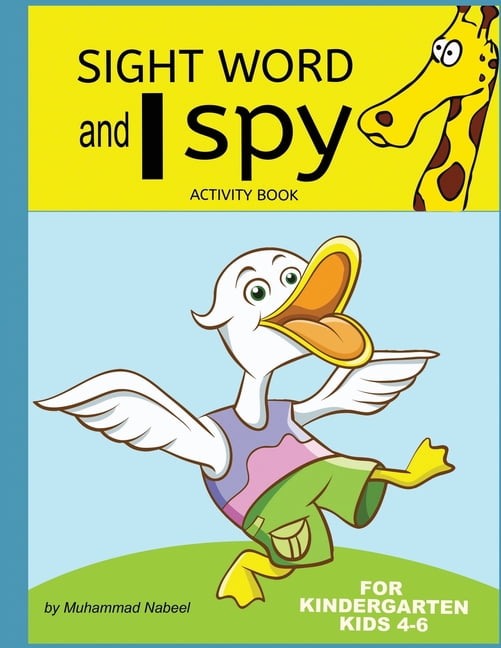 Sight word and I spy Activity book for kids 4-6: Colorful Sight Word ...
