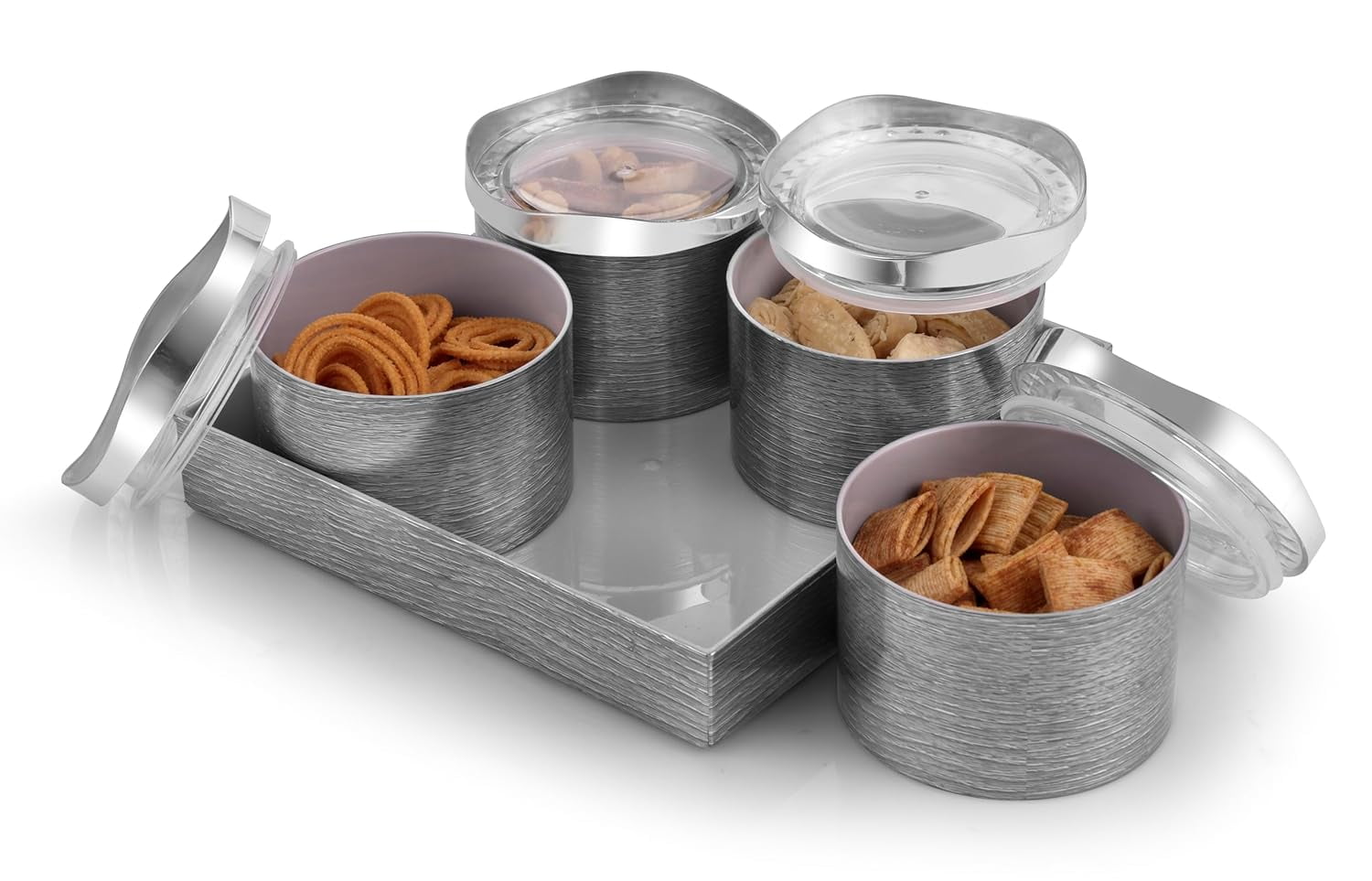 Nabhya Millenium 4pc Multipurpose Airtight Dry Fruit Containers Set ...