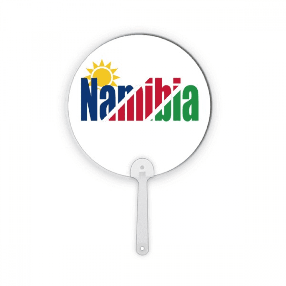 Nabia Country Flag Name Plastic Round Handheld Fan Decorations Craft ...