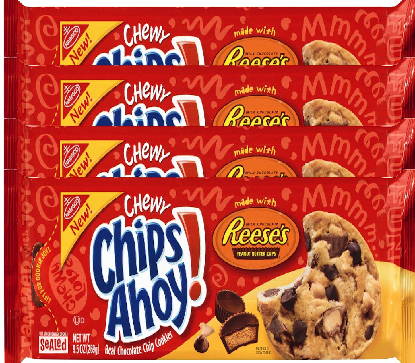 Nabisco Chewy Chips Ahoy Cookies HYZ01 Reese's Peanut Butter Cup 9.5 oz ...