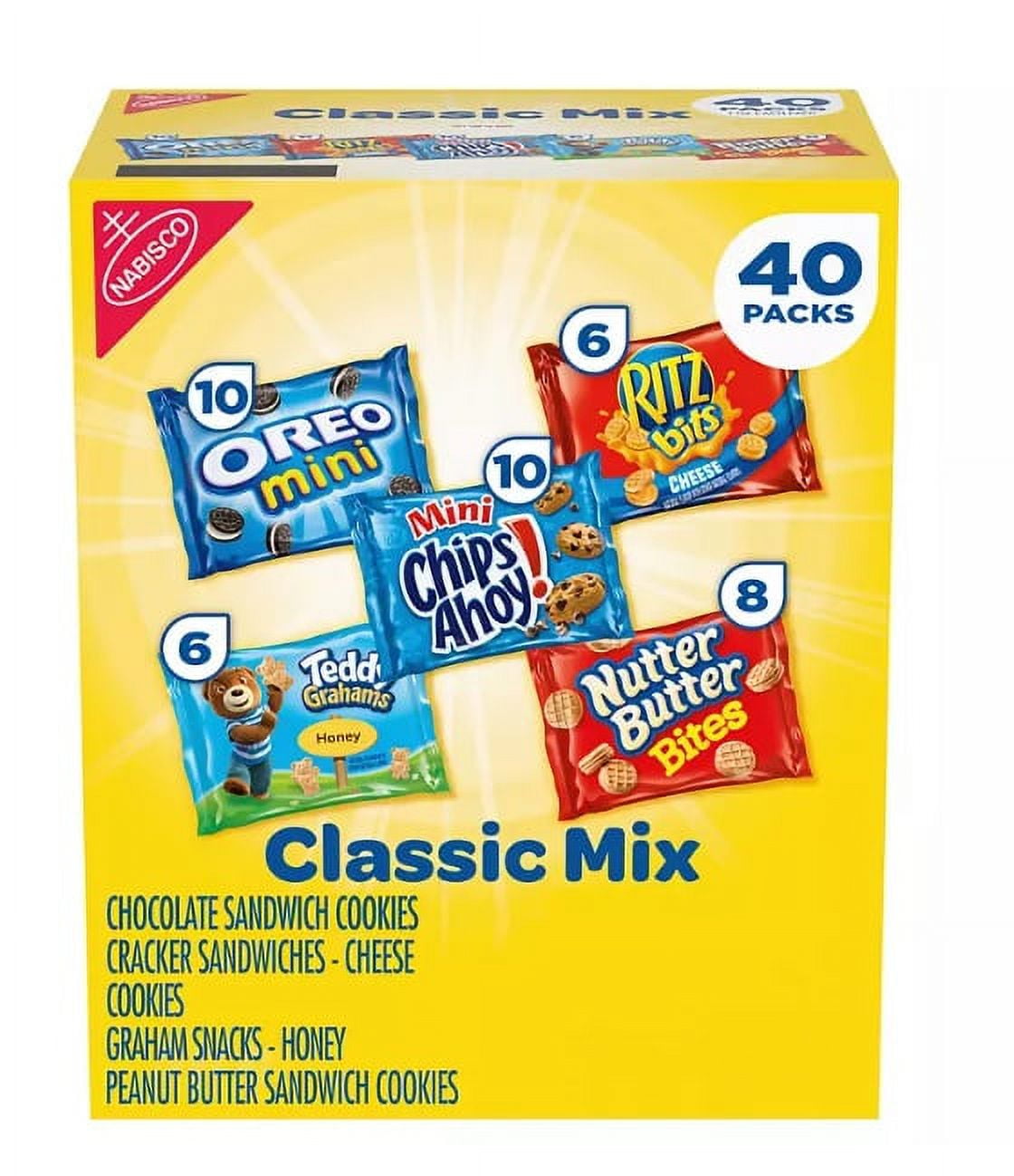 Nabisco Classic Mix Cookies & Crackers Variety Pack, (40 Pack/1 Ounce ...