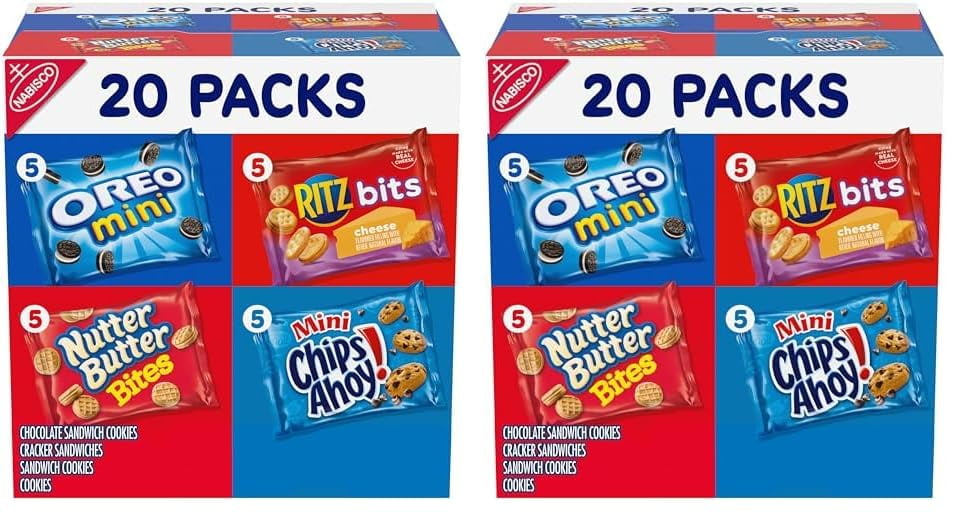 Nabisco Classic Mix Variety Pack, OREO Mini, CHIPS AHOY! Mini, Nutter ...