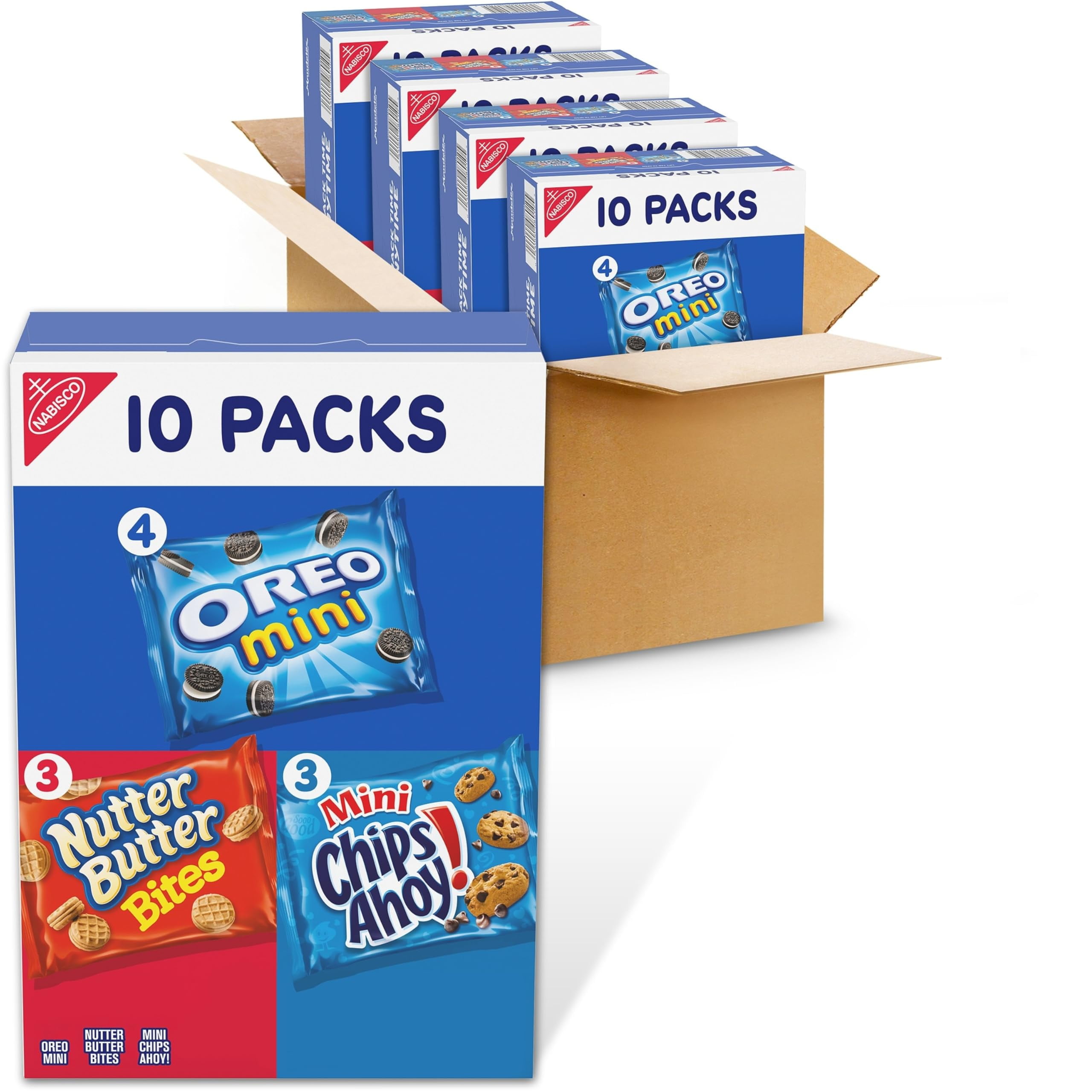 Nabisco Cookie Variety Pack, TGF4 OREO Mini, Nutter Butter Bites, CHIPS ...