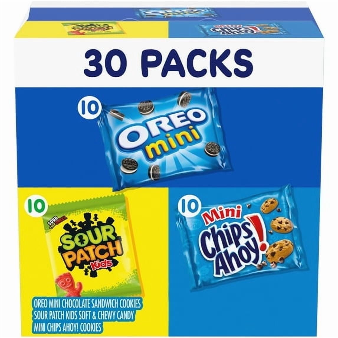 Nabisco Cookies & Candy Variety Pack, SOUR PATCH KIDS, OREO and CHIPS ...