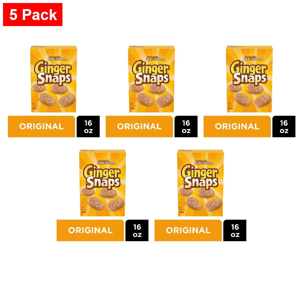 Nabisco Ginger Snaps Cookies 16 oz - 5 Pack - Walmart.com