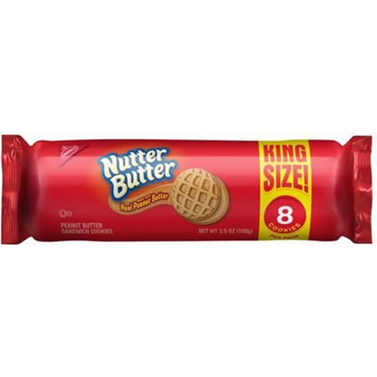 Nabisco King Size, Nutter Butter, Count 10 (3.5 oz) - Cookie & Cracker ...