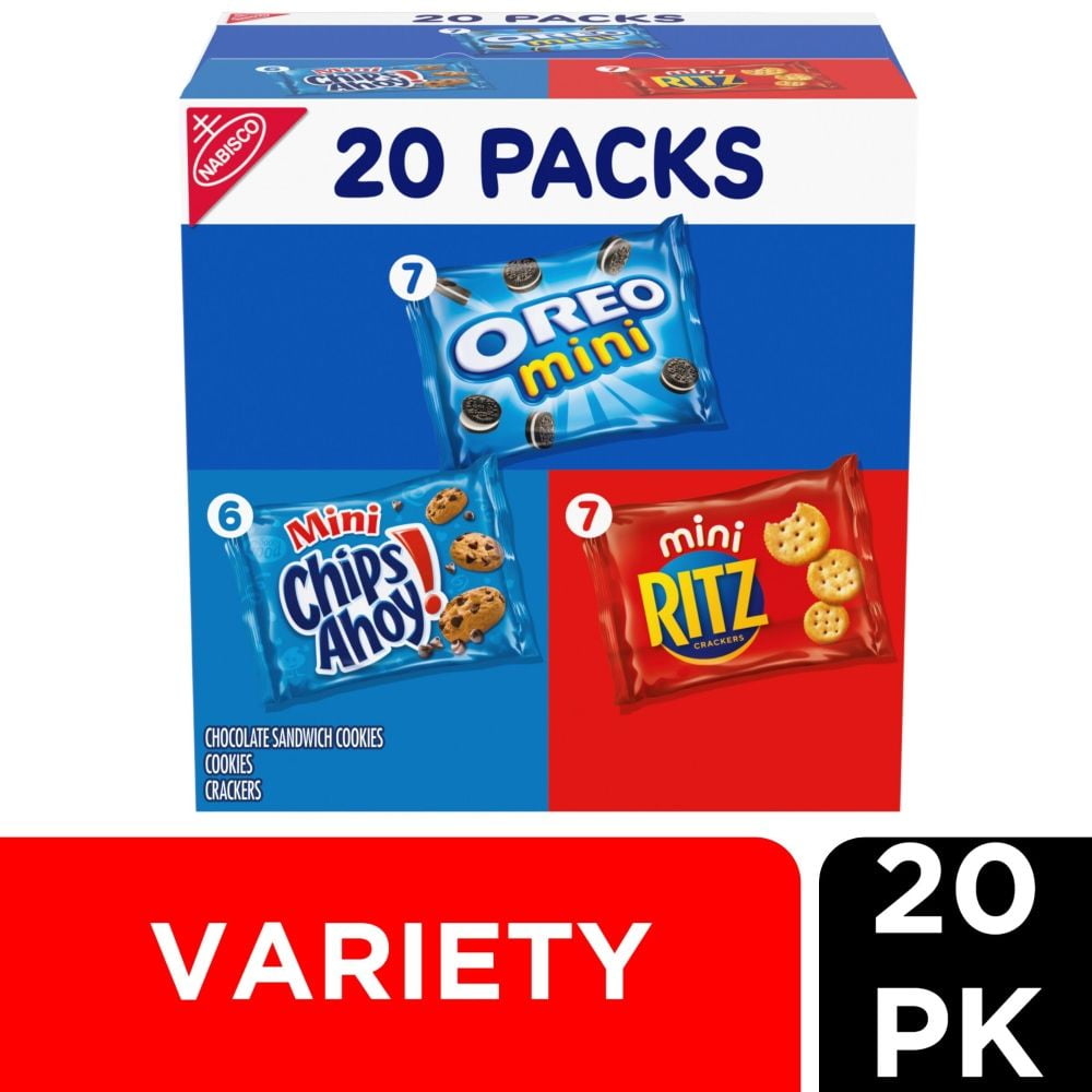 Nabisco OREO CHIPS AHOY! & RITZ Crackers & Cookies Variety Pack 20 ct ...
