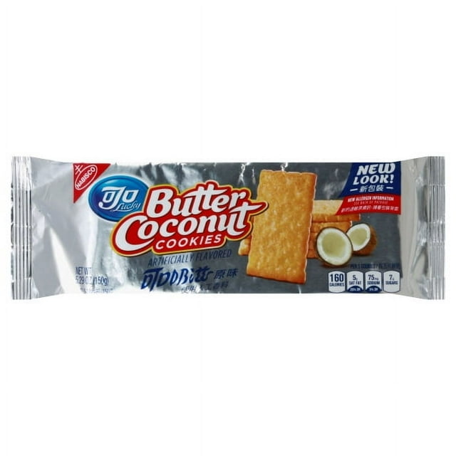 Nabisco Ojo Lucky Butter Coconut Cookies, 5.29 oz - Walmart.com
