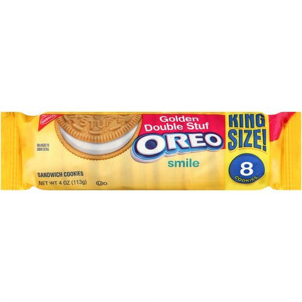 Nabisco Oreo Golden Double Stuf Sandwich Cookies, 8 Count, 4 oz ...