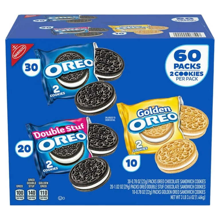 Nabisco Oreo Golden Double Stuf Sandwich Cookies 15 NABISCO OREO