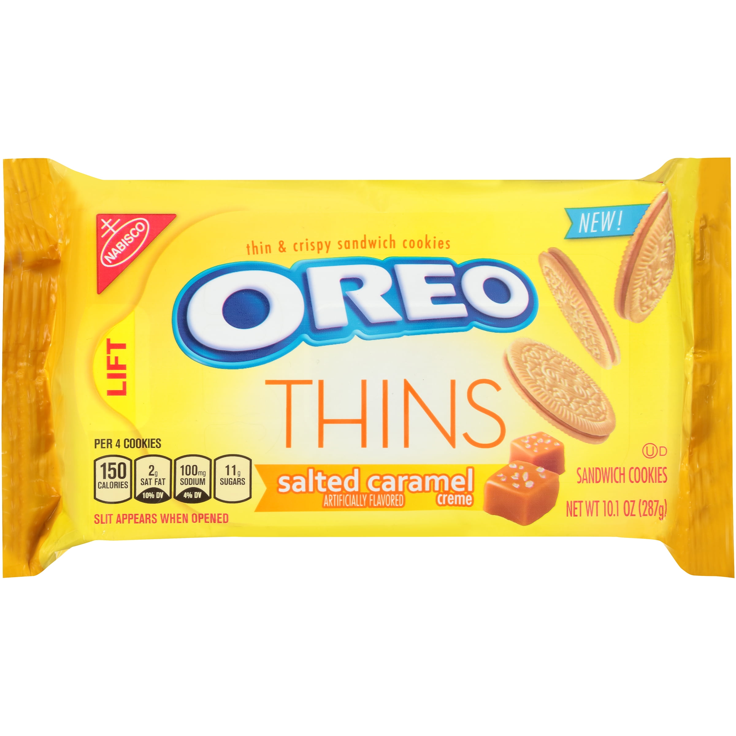 Nabisco Oreo Thins Salted Caramel Creme Cookies, 10.1 Oz. - Walmart.com