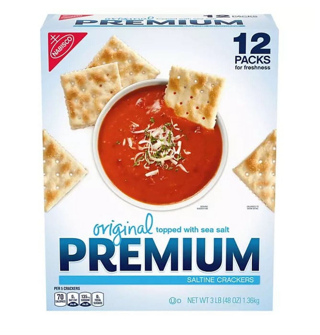 Nabisco Original Premium Family Brand Saltine Crackers with Sea Salt ...