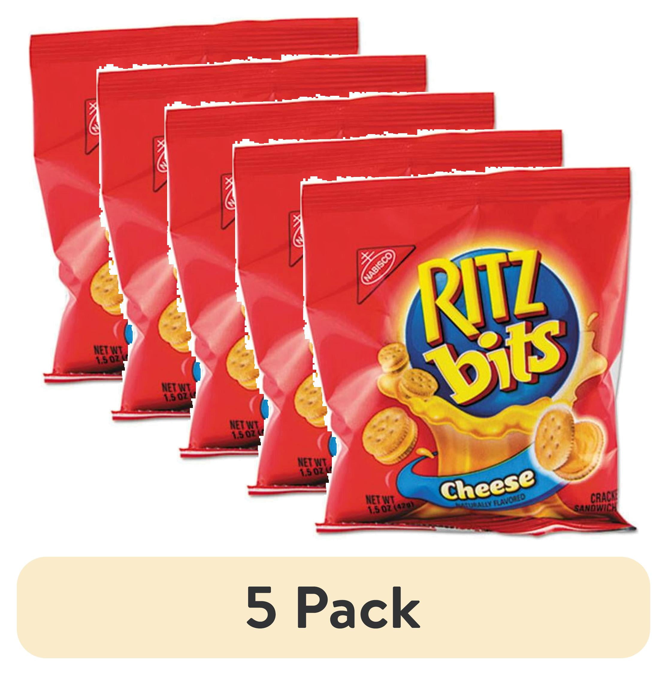 (5 pack) Nabisco Ritz Bits Cheese Cracker Sandwiches, 1.5 oz, 60 count ...
