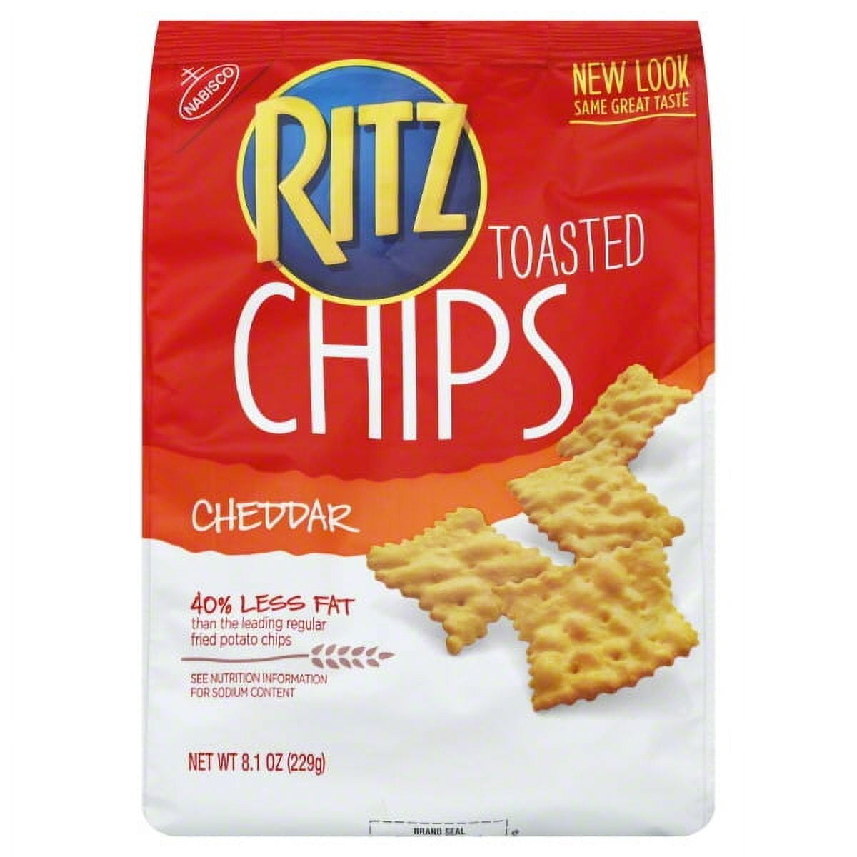 Ritz Toasted Chips, Cheddar, 8.1 oz, Shelf Stable Plastic Bag - Walmart.com