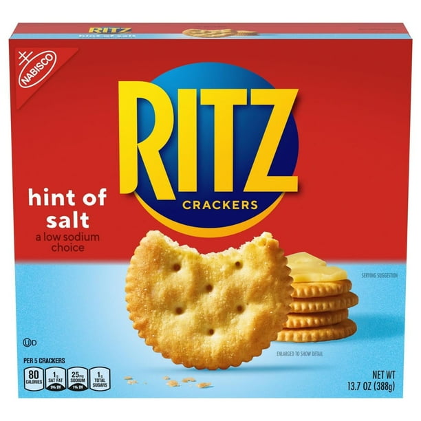 Nabisco Ritz Hint of Salt Crackers 13.7 oz - Walmart Business Supplies