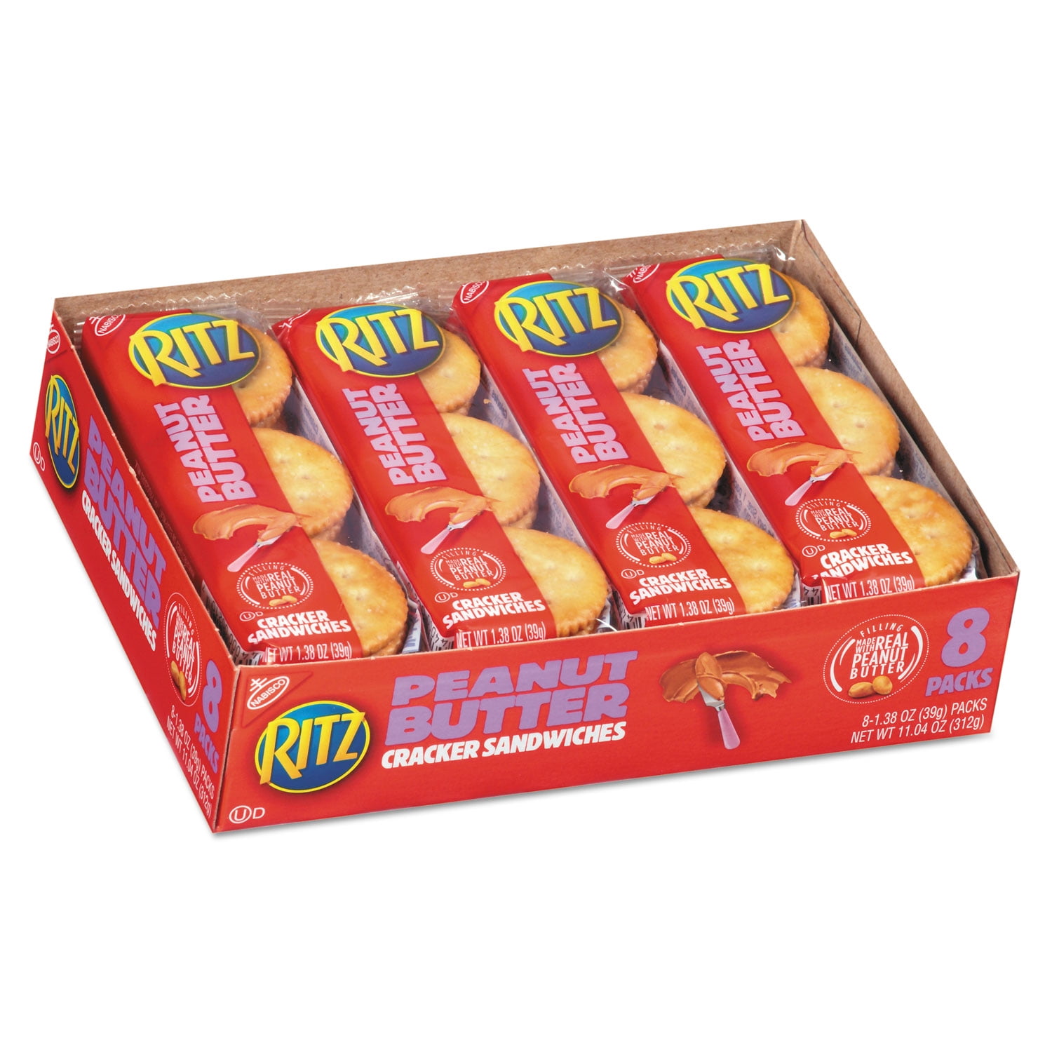 Nabisco-Ritz Peanut Butter Cracker Sandwiches, 1.38 oz Pack - Walmart.com