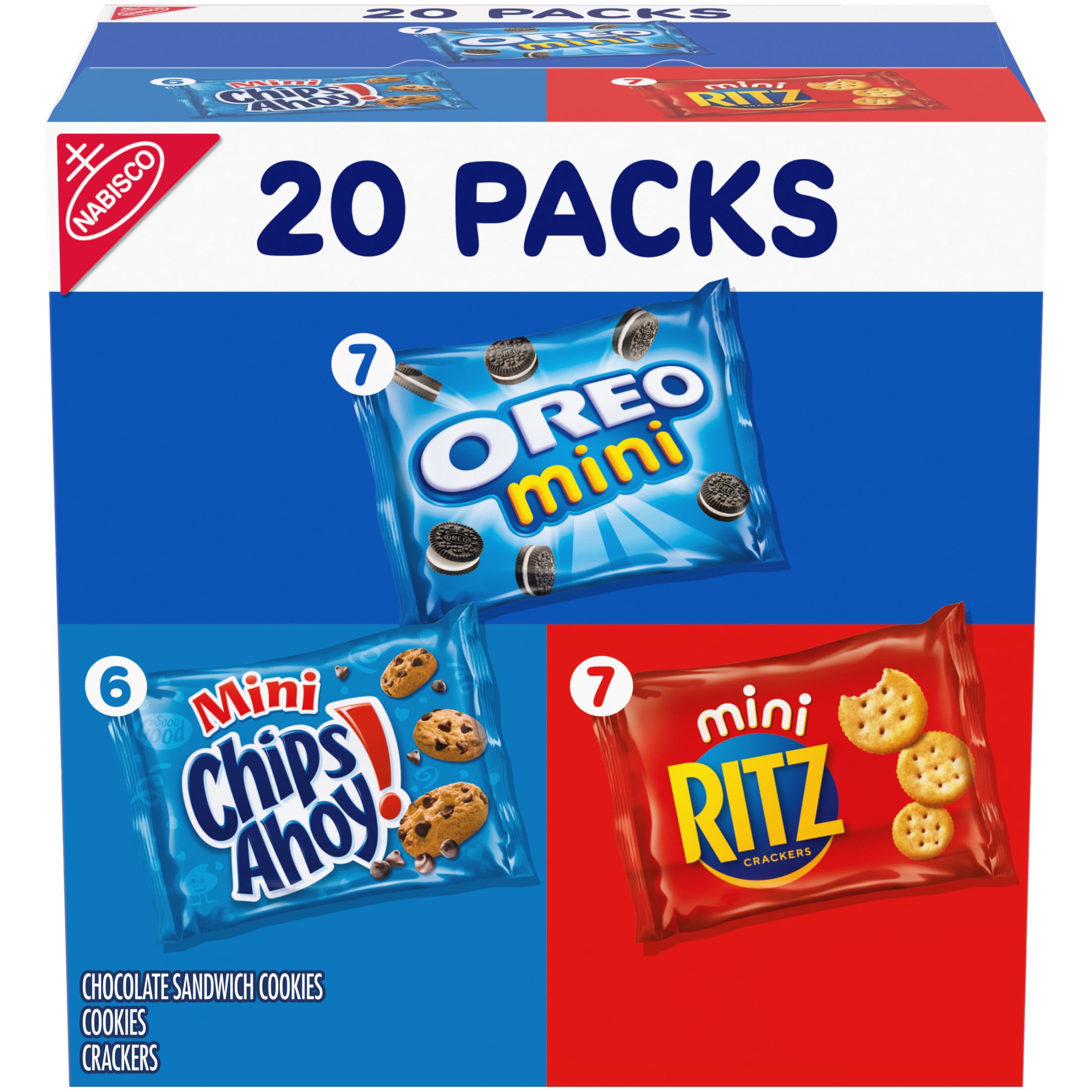 Nabisco Snack Variety Pack, OREO, RITZ & CHIPS AHOY! Cookies & Crackers ...