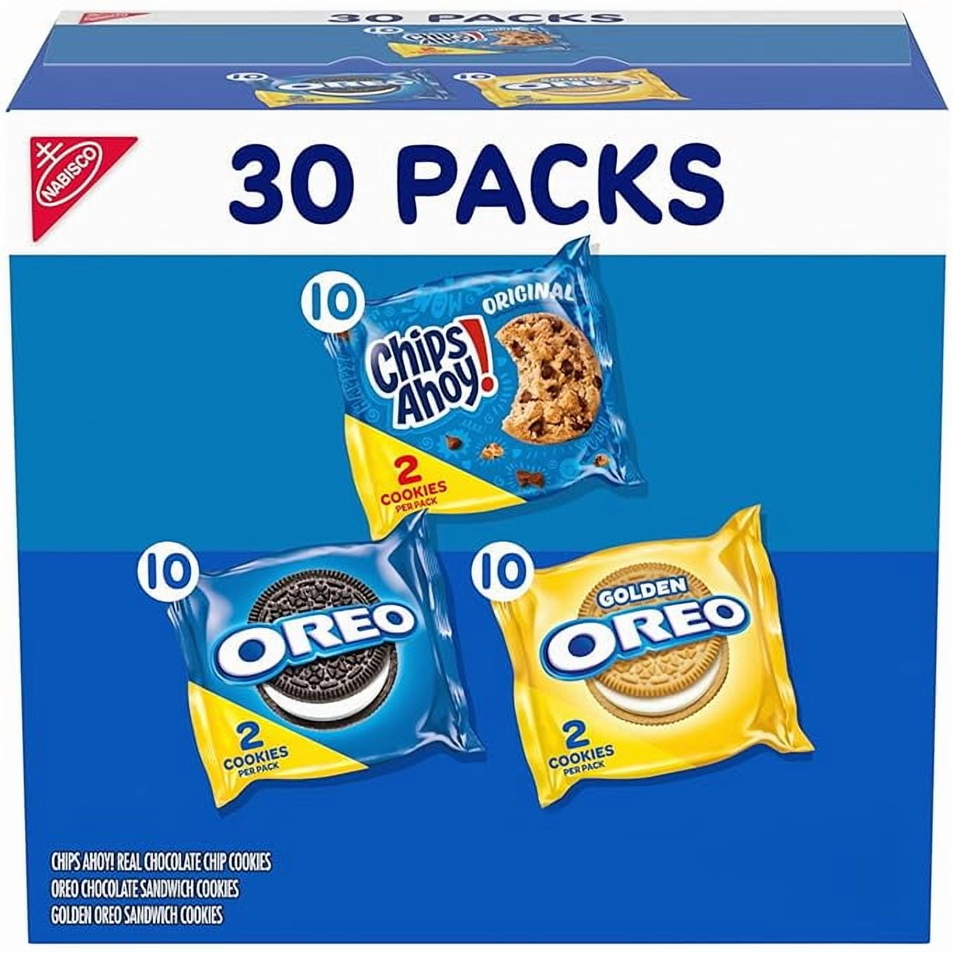 Nabisco Sweet Treats Cookie Variety Pack OREO, OREO Golden & CHIPS AHOY ...